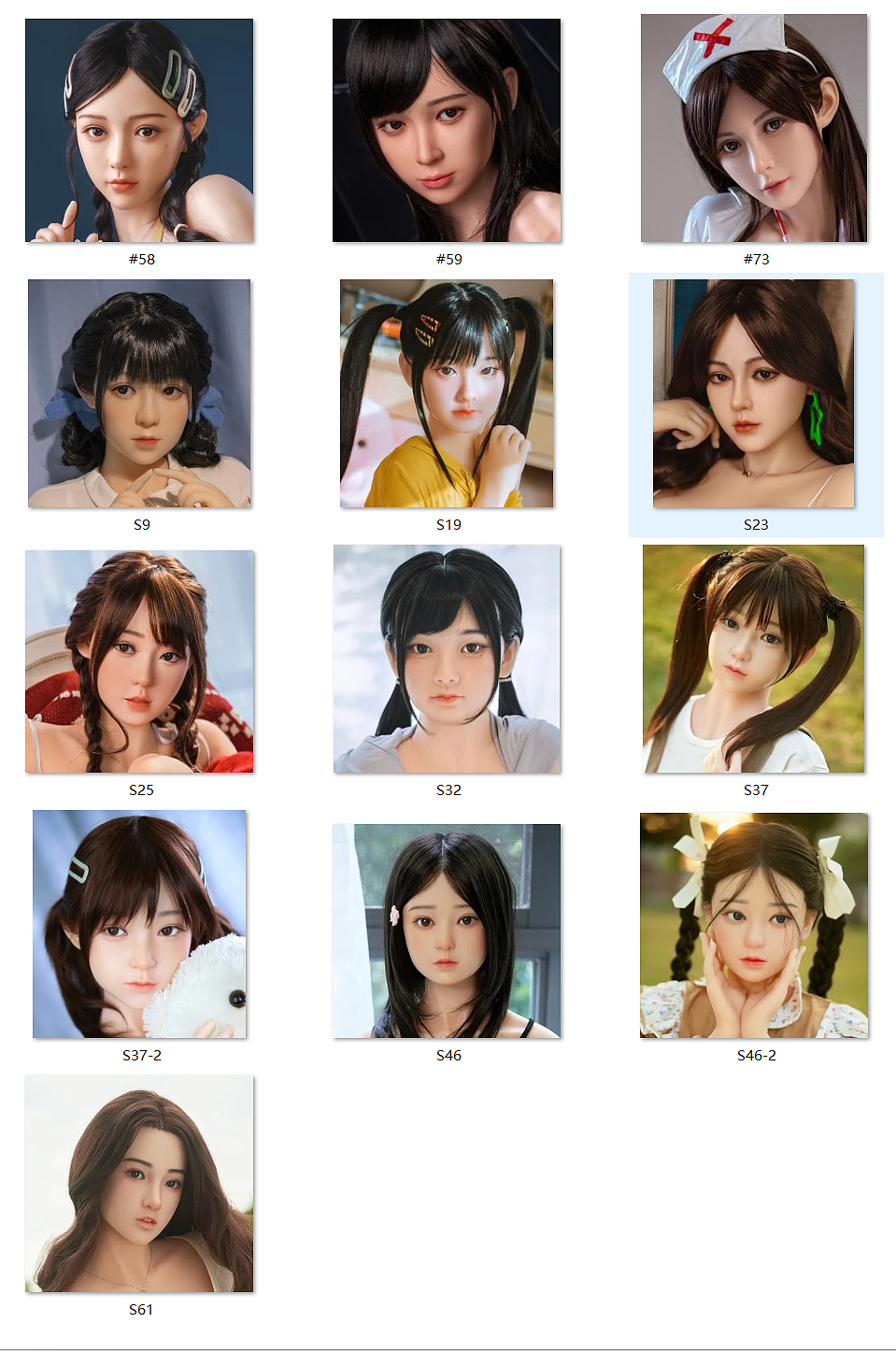 Sanmu doll シリコンヘッド単品 M16ボルト採用 ロリータラブドール 等身大 リアルドール 人形撮影 ライフサイズ セックス 大人のおもちゃ マネキン オナニー 女性モデル