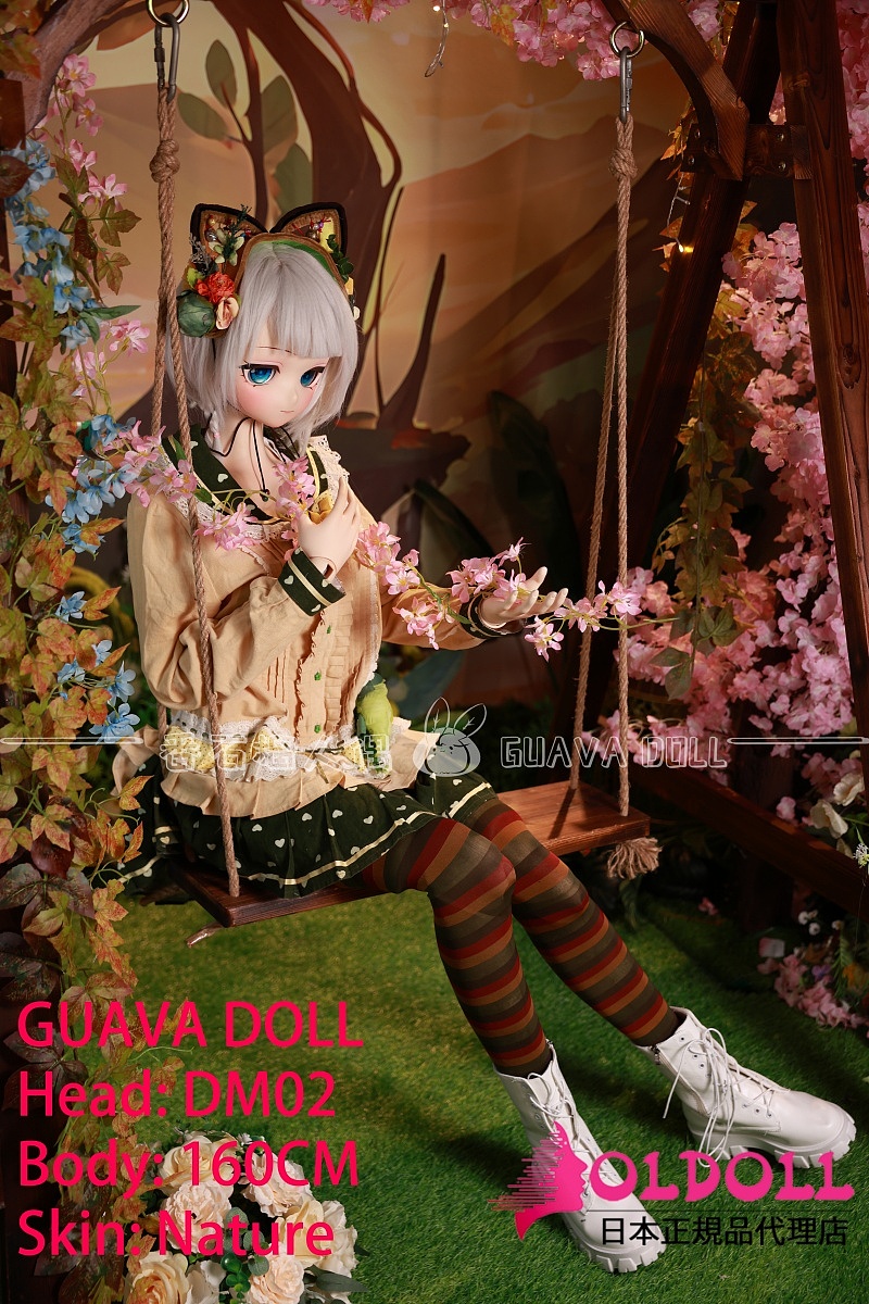 可愛い関節BJDドール等身大アニメドール guavadoll（グアバ）160cm Cカップ DM02ヘッド ビニール（PVC）ヘッドとボディ キャラクター カストマイズアニメドール