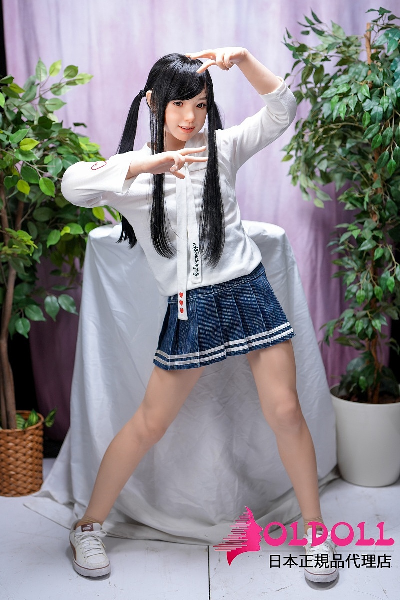 J cute フルシリコンドール 149cm バスト平 AGD02 紬ヘッド 爽やかな笑顔制服風の学生ダッチワイフ