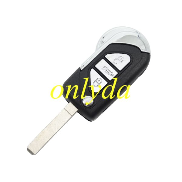 For Citroen 3 buttion key blank with VA2 blade