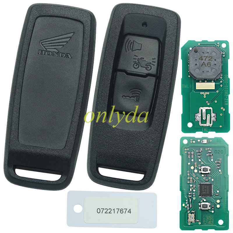 Honda motor 2 button smart remote FSK with 433.92mhz , with 47chip Used ...