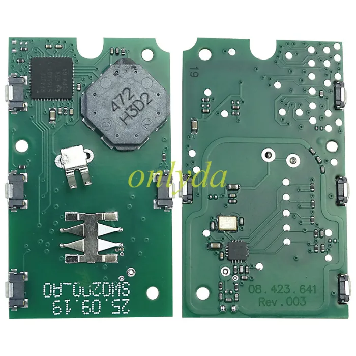 PCB board only --For Volvo smart card 3+1 button 433.92 Mhz chip ：8A ...