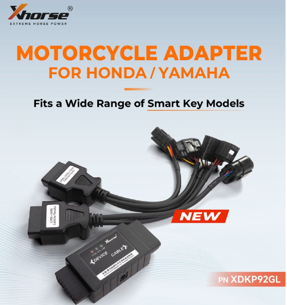 XDKP92GL Xhorse Motorcycle Adapter for HONDA/YAMAHA work with Key Tool ...