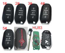 For Citroen DS remote key shell with badge, blade VA2. Pls choose the ...