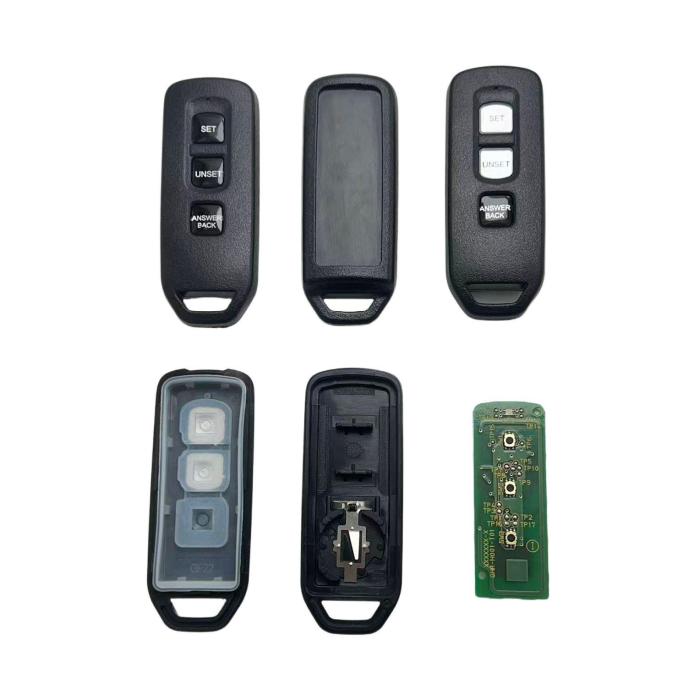 For Honda-Motor bike 3 button key blank with badge ， pls choose button