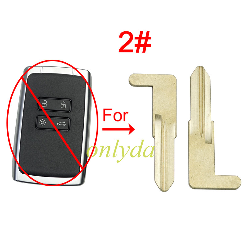 For Renault emmergency key blade， pls choose model