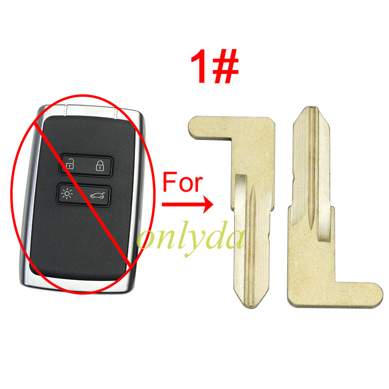 For Renault emmergency key blade， pls choose model